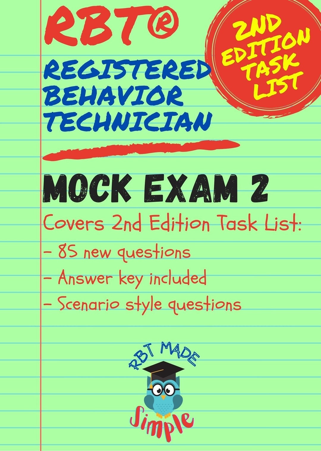Registered Behavior Technician Mock Exam 2 | RBT Mock Exam 2 | 85 ...
