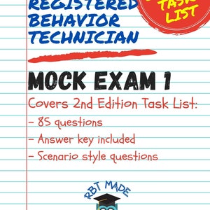 RBT Study Guide and Mock Exams | 3 RBT Mock Exams | Study Guide | 2nd ...