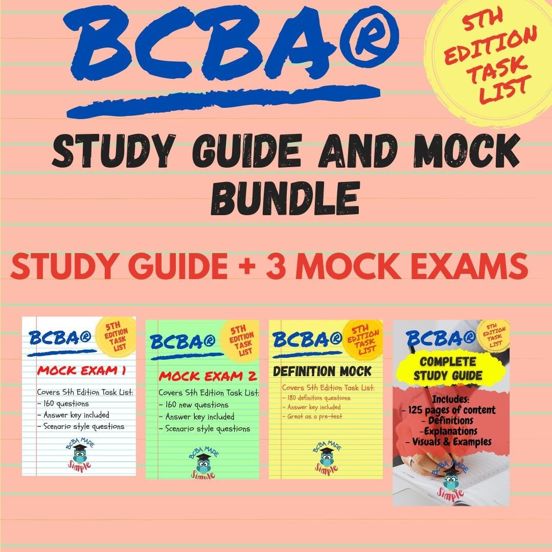 BCBA Study Guide and Mock Exams | 3 Mock Exams | Study Guide ...