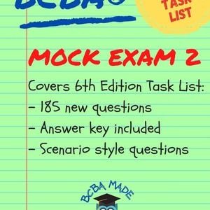 BCBA Exam Full Study Package | 3 Mock Exams | Explanation Guides ...