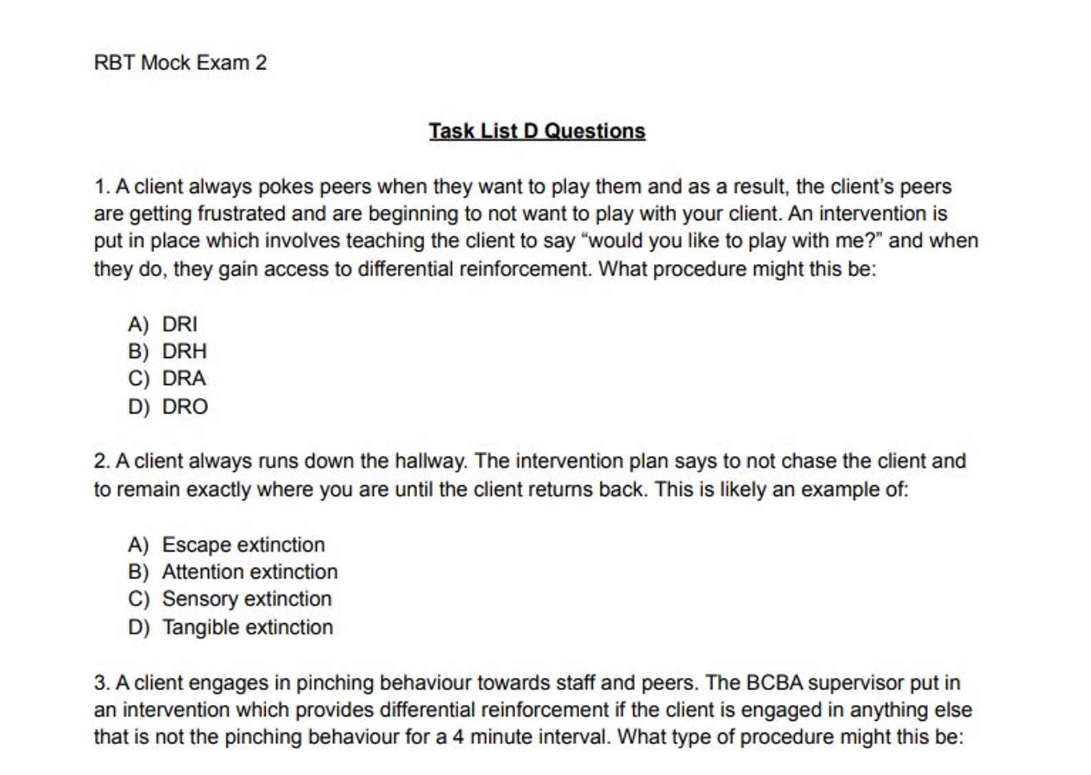 RBT Mock Exam 1 and 2 Bundle | 2 Mock Exams | Answer Key | RBT Mock ...