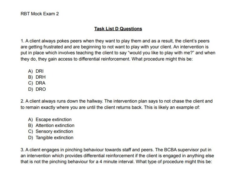 Paquete de estudio del examen RBT / 3 exámenes simulados RBT / Guías de ...