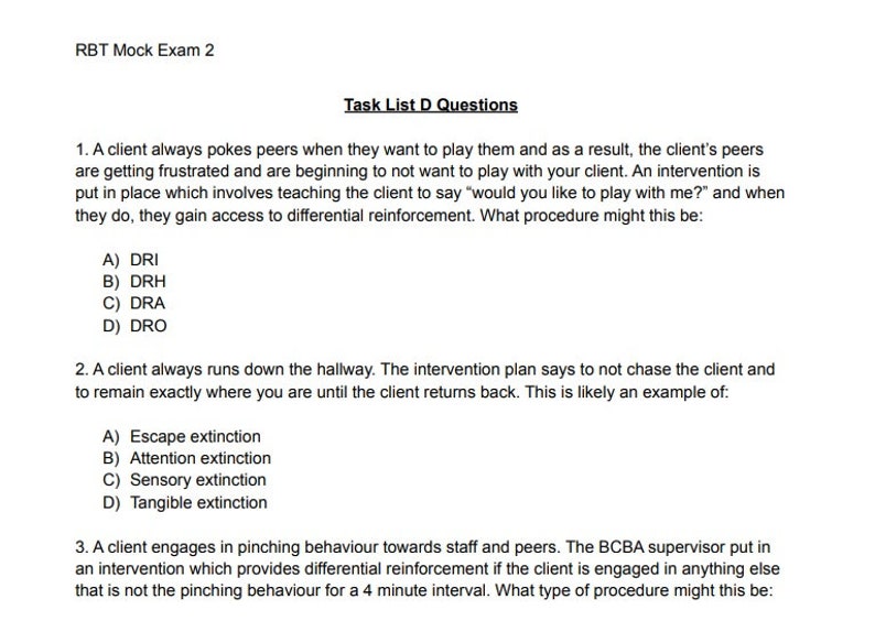 Registered Behavior Technician Mock Exam 2 | RBT Mock Exam 2 | 85 ... Registered Behavior Technician Mock Exam 2 | RBT Mock Exam 2 | 85 ...