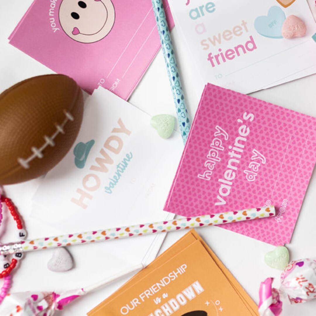 Valentine Cards - Printable - Etsy