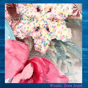 Pink Candyland Pastel Gingerbread House Front Door Holiday Christmas ...