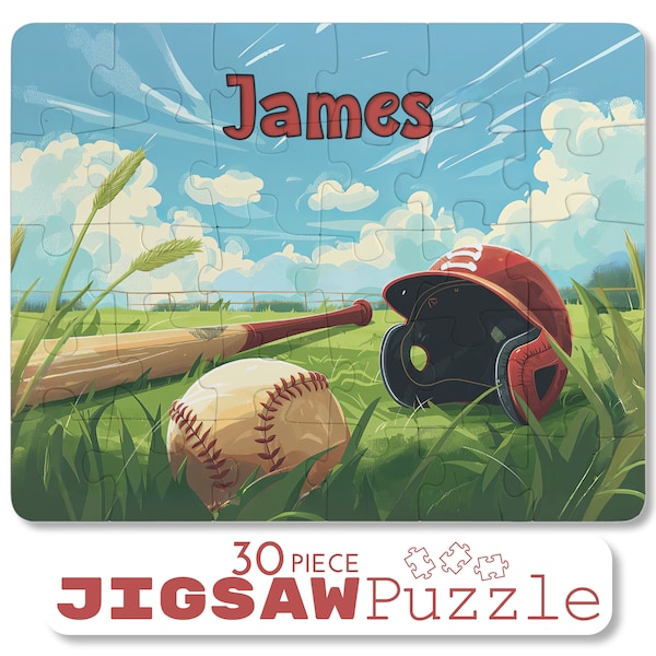 Baseball Jigsaw Puzzle - Etsy