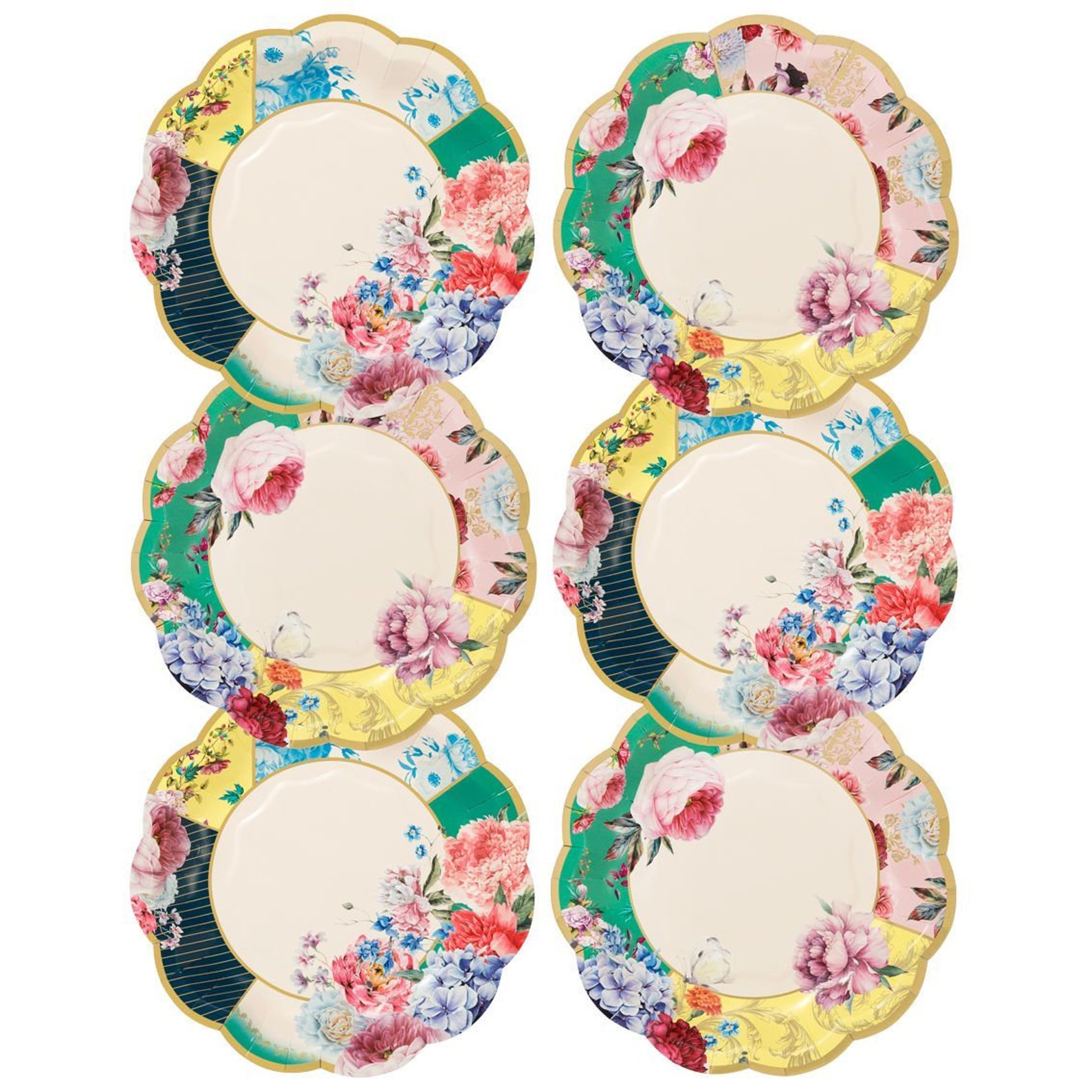 Truly Scrumptious Tea Party Small Plates 2 Floral Patterns - Etsy
