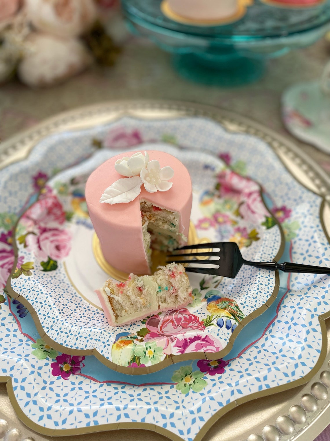 Truly Scrumptious Vintage Floral Tea Party Plates - Three Designs - Etsy