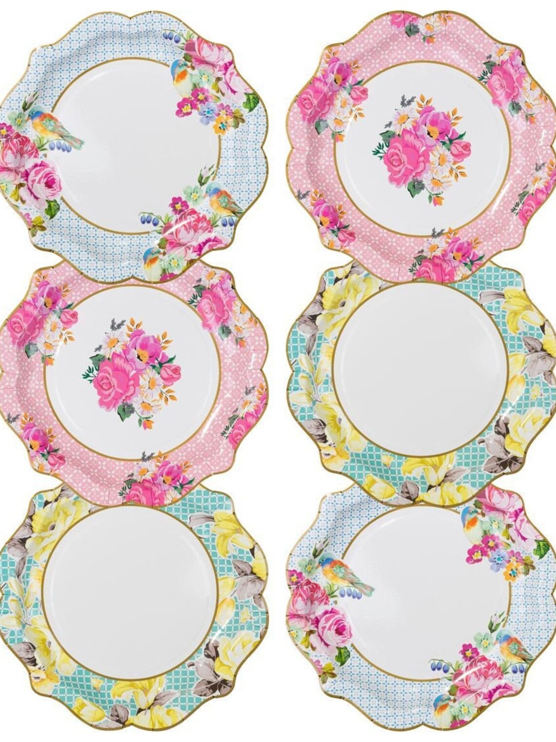Truly Scrumptious Vintage Floral Tea Party Plates - Three Designs - Etsy