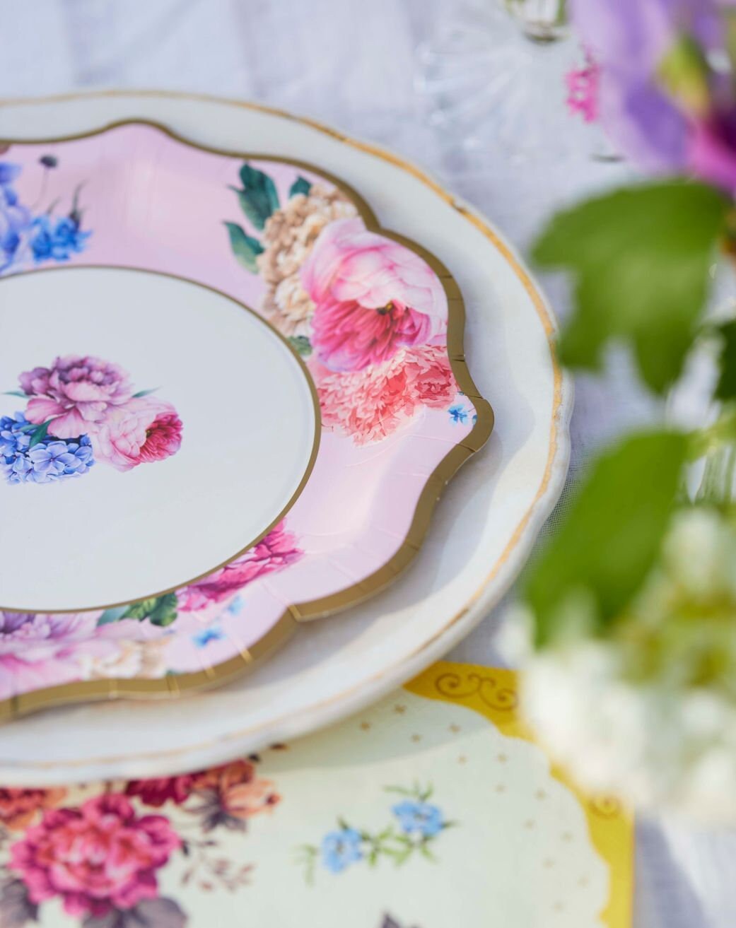 Truly Scrumptious Tea Party Paper Plates 6 Floral Pattern - Etsy