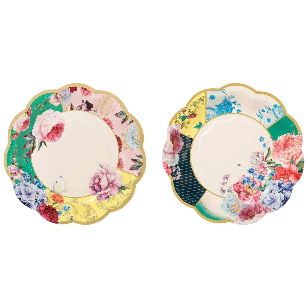Truly Scrumptious Tea Party Small Plates 2 Floral Patterns - Etsy