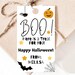EDITABLE Halloween Favor Tags Boo Halloween Tags Halloween Trick or ...