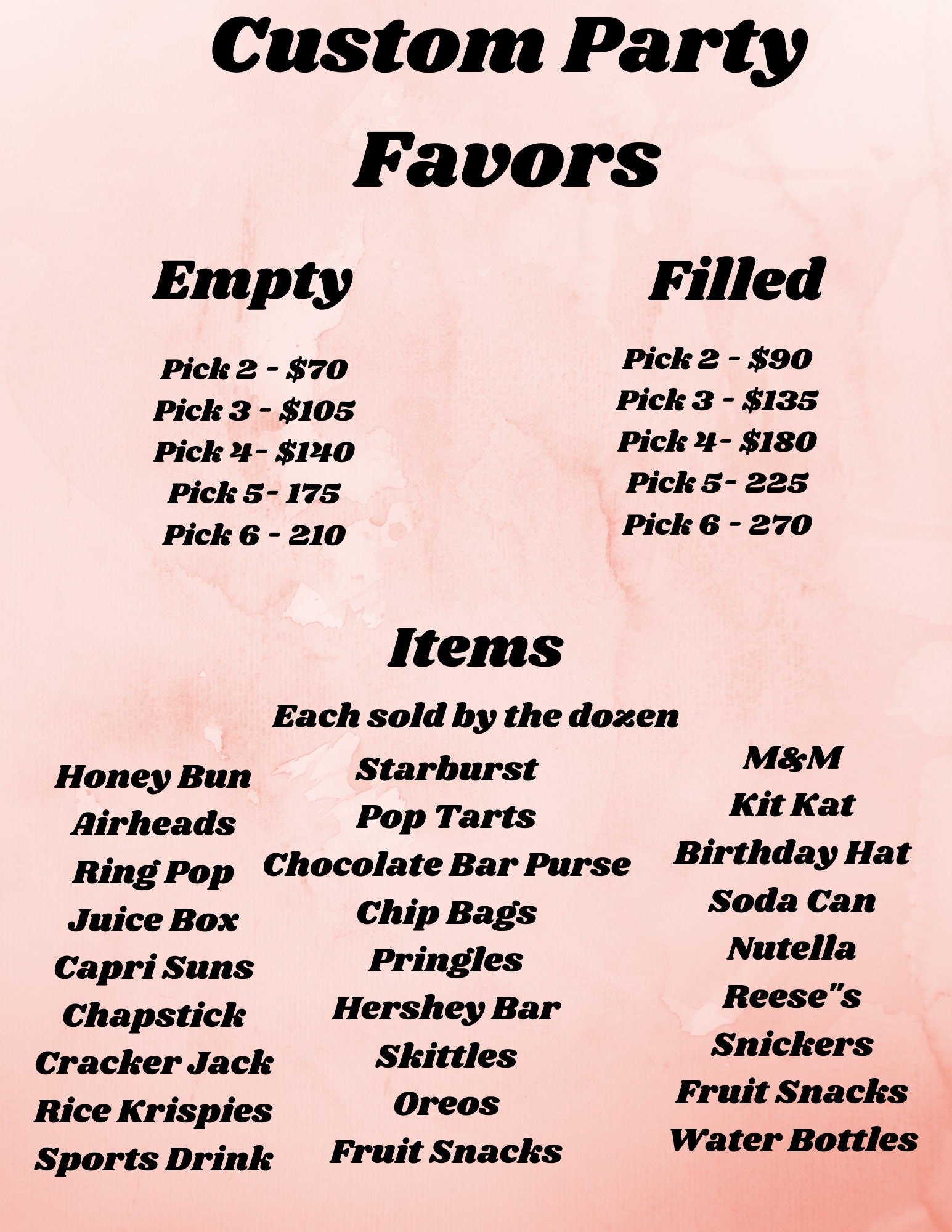 Custom Party Favors| Wedding Favors|birthday Party Favors|personalized ...