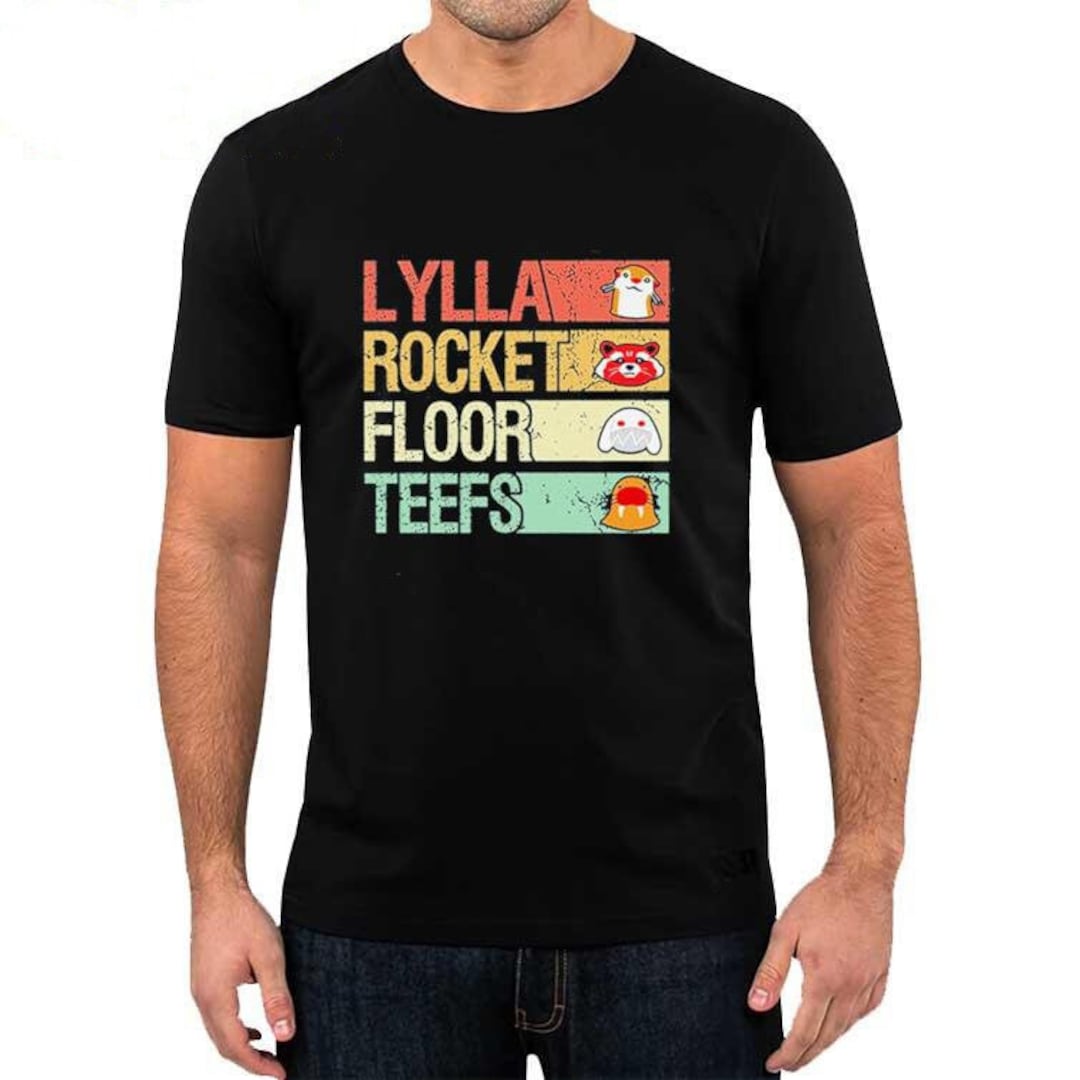 Camiseta retro Lylla Rocket Floor Teefs, Camiseta Rocket The Racoon ...