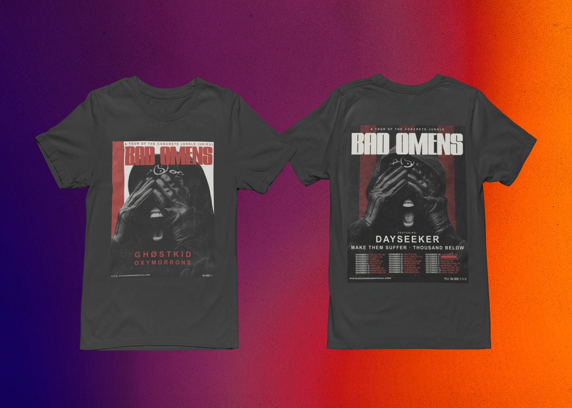 Trendy Bad Omens A Tour Of The Concrete Jungle Tour 2023 Designs 2023 | Shop On Printerval