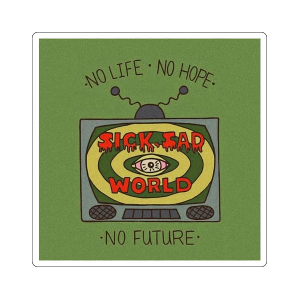 Sick Sad World Stickers - Etsy