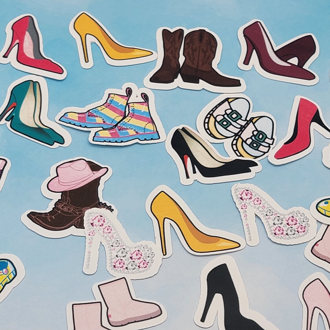 Shoe Stickers Set of 44 Stickers Excellent Gift, Laptop, Notepad ...