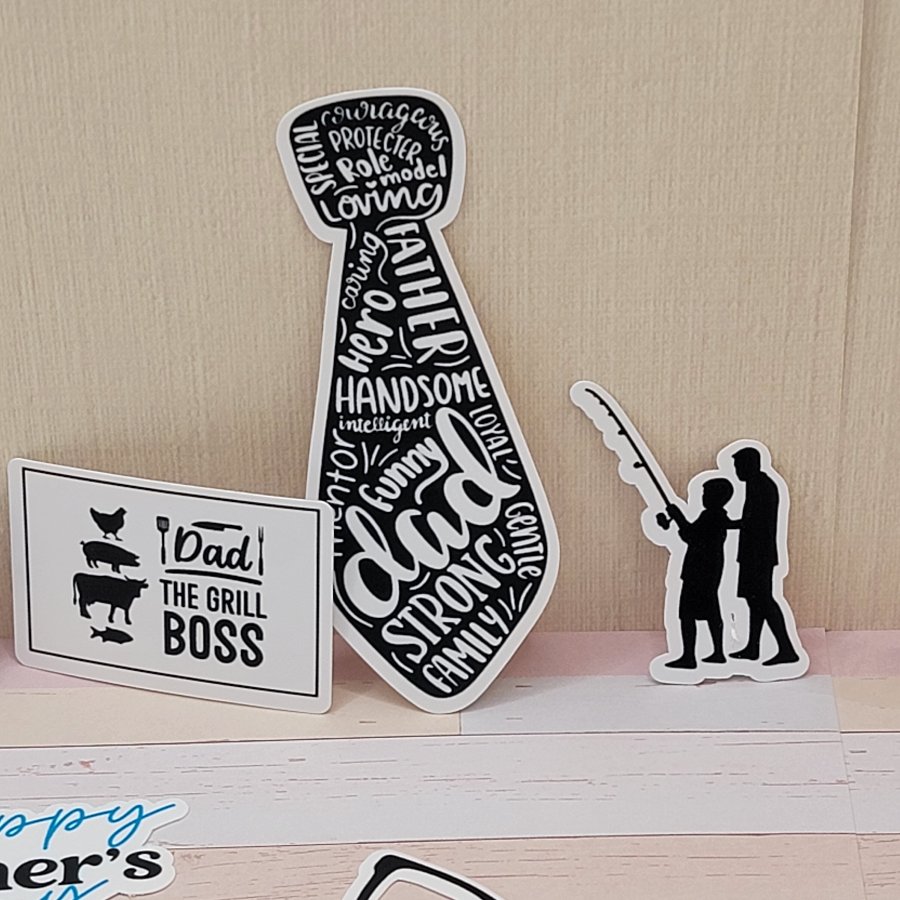 Dad Happy Fathers Day Stickers Set of 30 Excellent Gift - Etsy