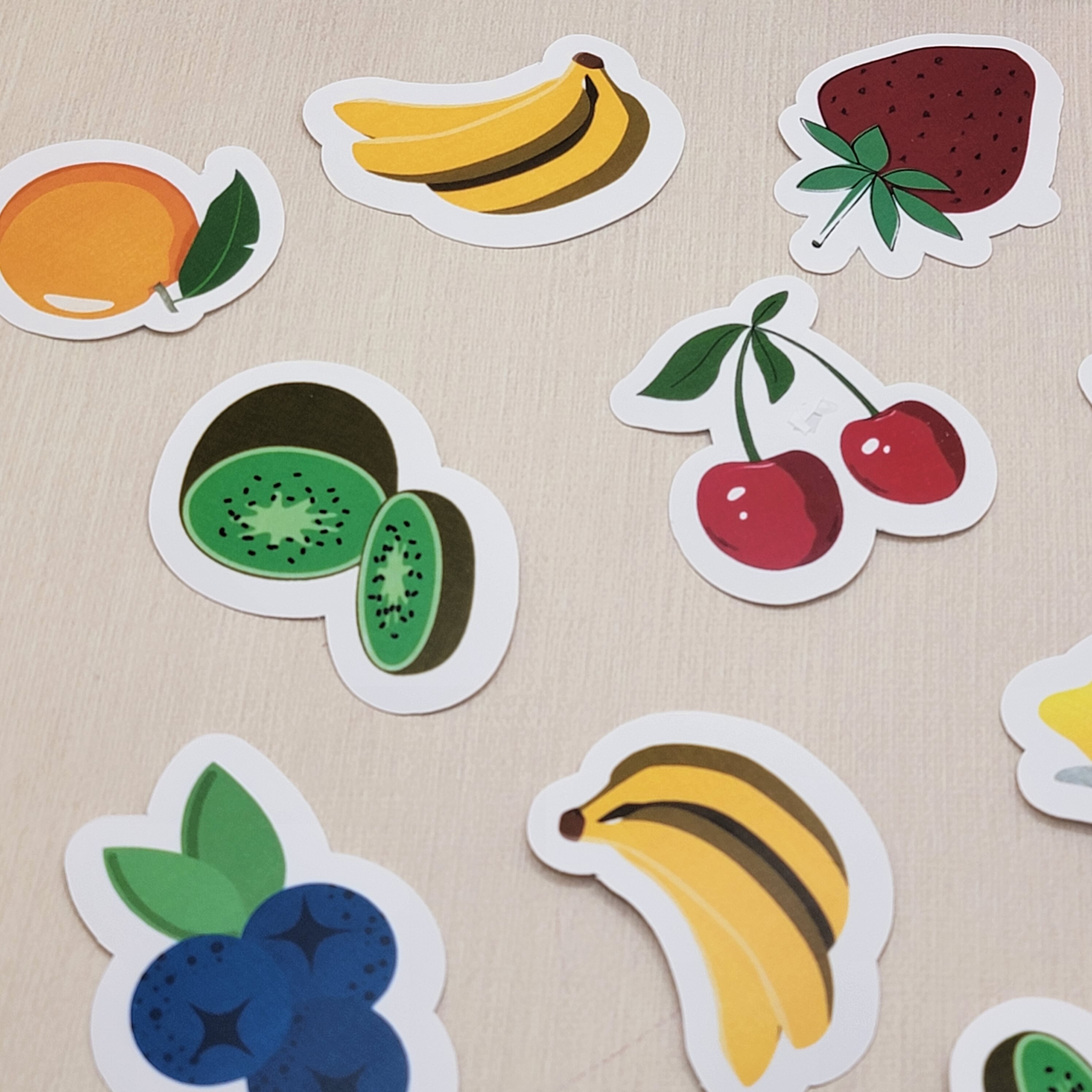 Large Fruit Stickers Set of 14 Stickers. Excellent Gift - Etsy