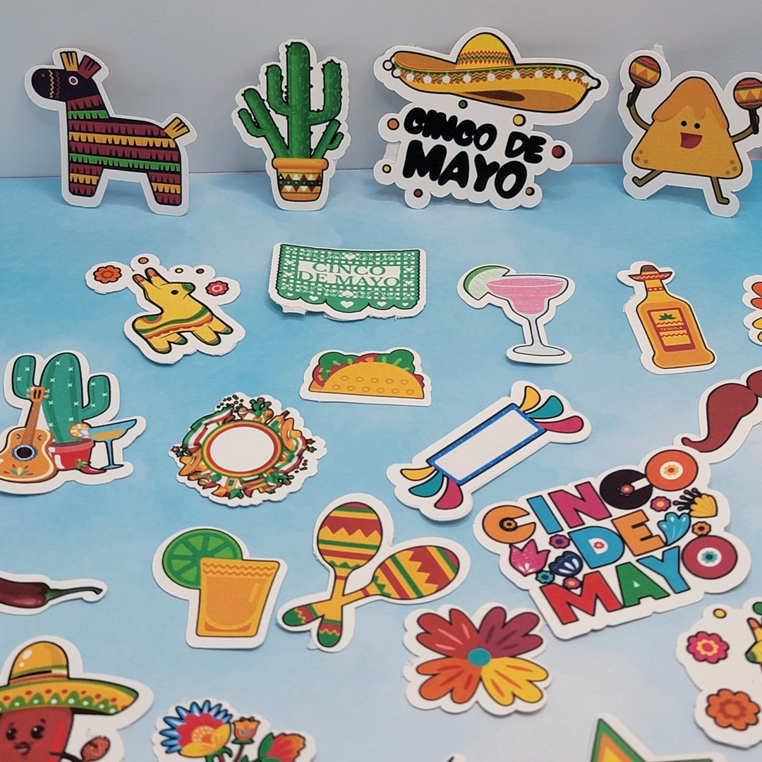Cinco De Mayo Stickers, Set of 32, Excellent Gift Stickers, for Laptop ...