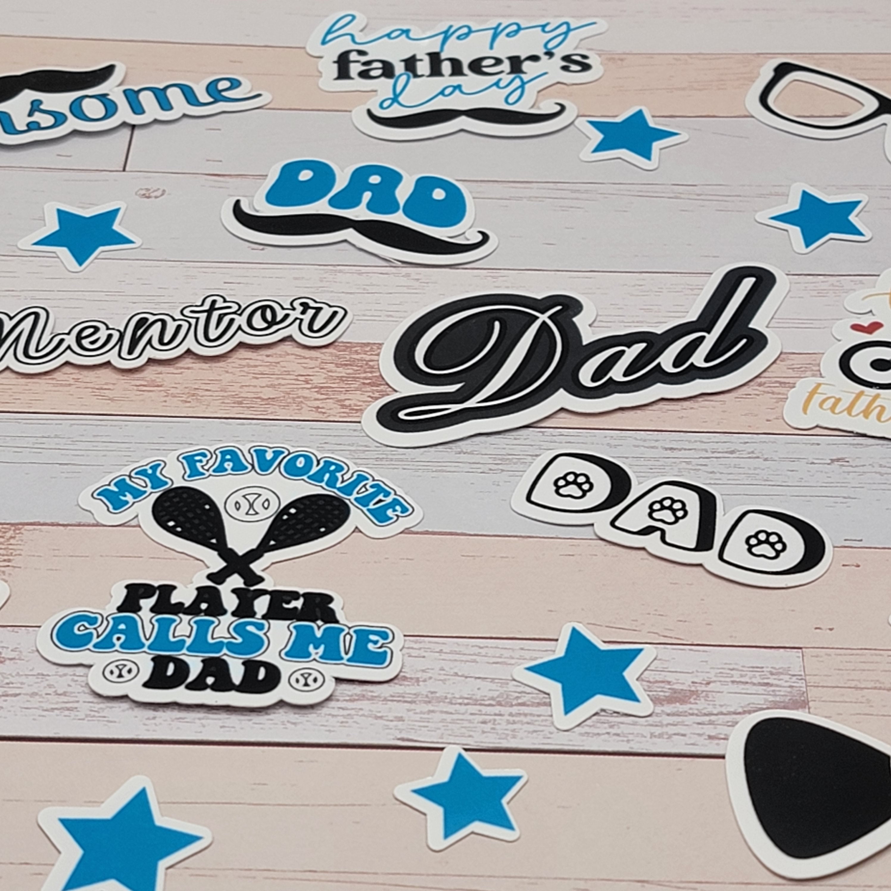Dad, Happy Fathers Day Stickers, Set of 30, Excellent Gift Stickers ...