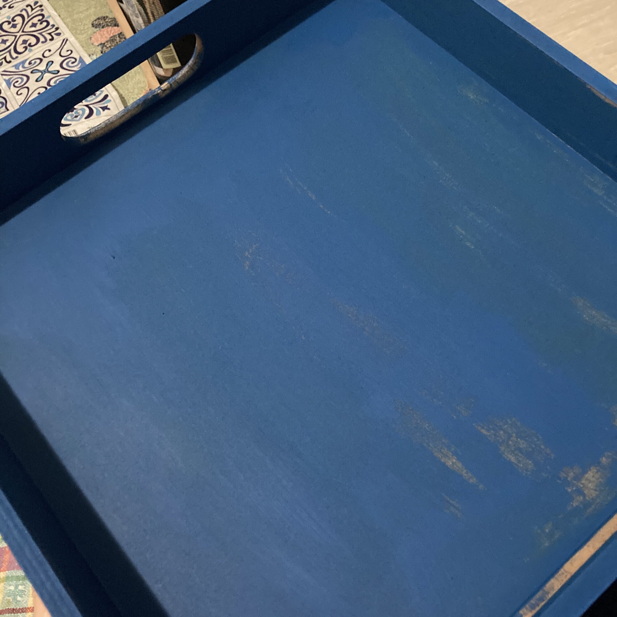 Hand Painted Wooden Tray, Decorative Wooden Tray, Coffee Table Tray ...