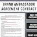 Brand Ambassador Agreement Template | Social Media Influencer ...
