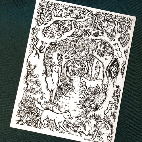 Isolation Gnome Underwater A4 Printable Coloring Page for - Etsy