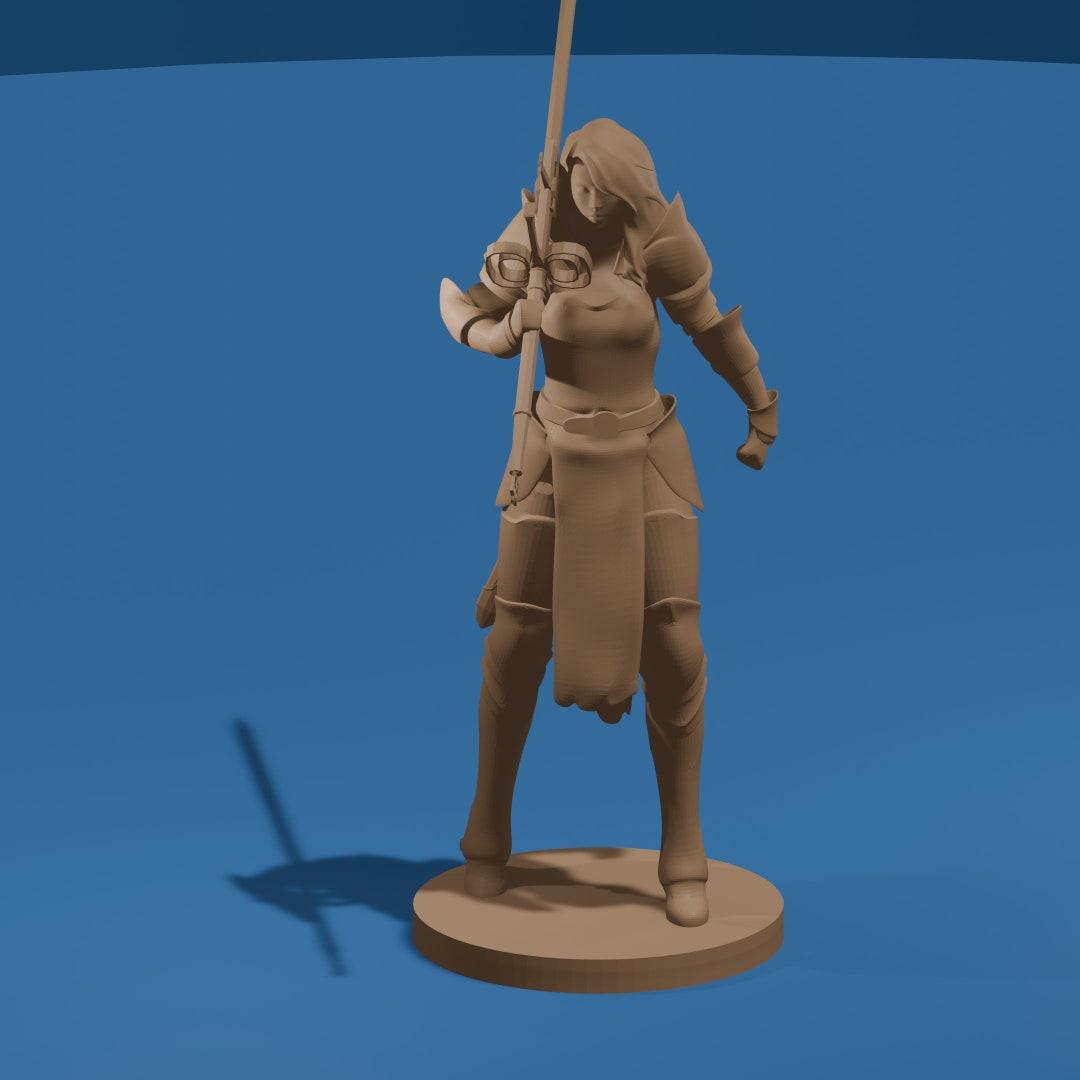 Female Knight Figure / Woman Warrior With a Greatsword STL File - Etsy