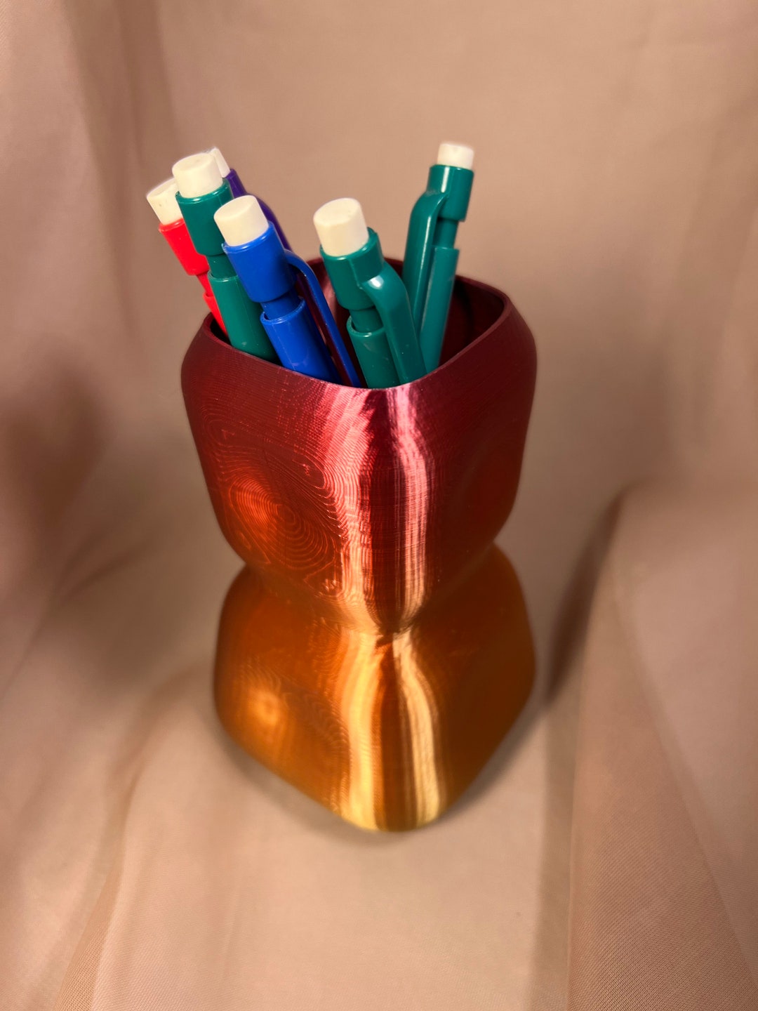 Rounded Cubes Pencil Holder / Brush Holder - Etsy
