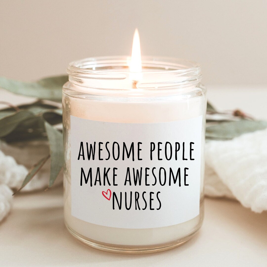 Nurse Label, Awesome Nurse, Nurse Candle Label, Nurse Appreciation ...