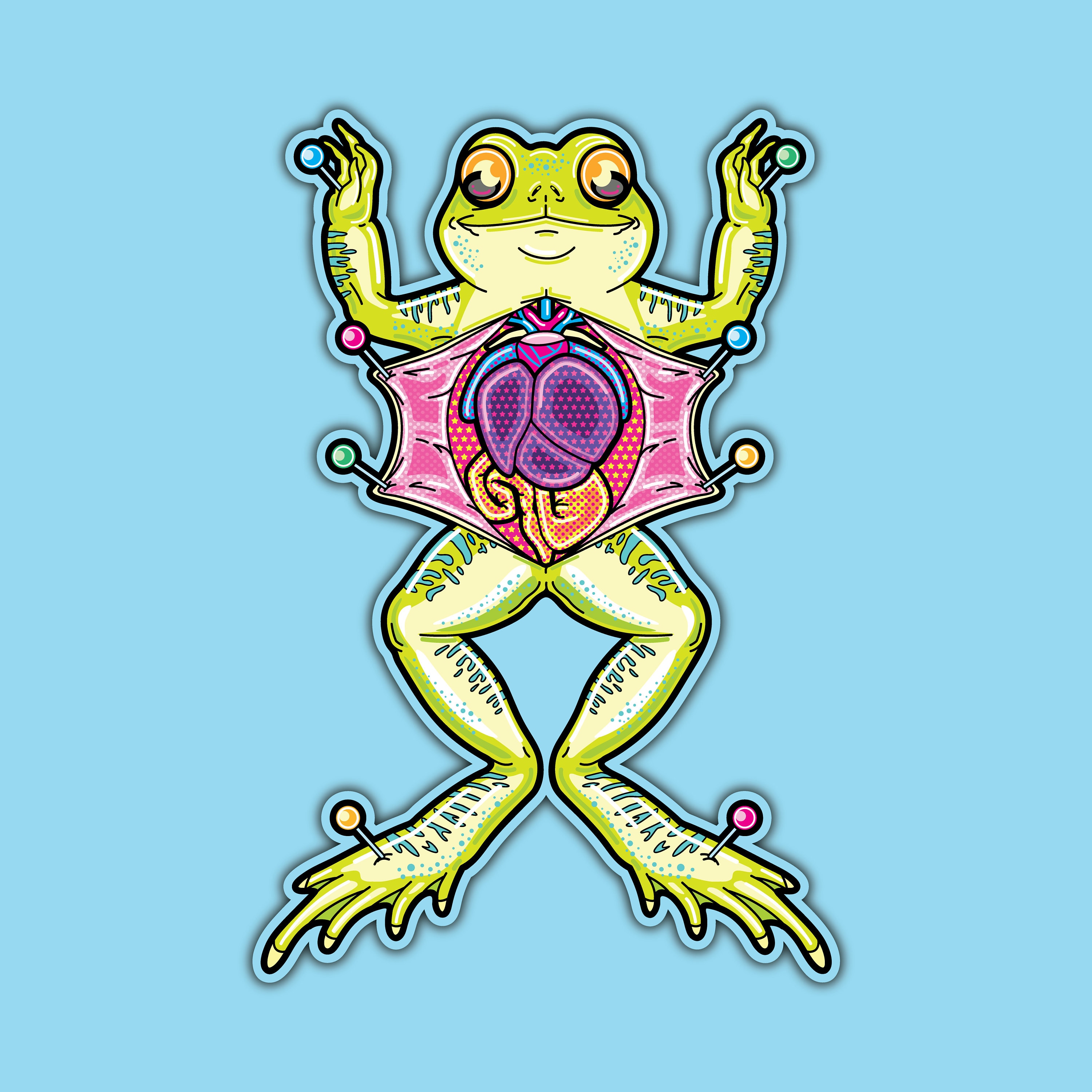 Frog Guts Vinyl Sticker - Etsy