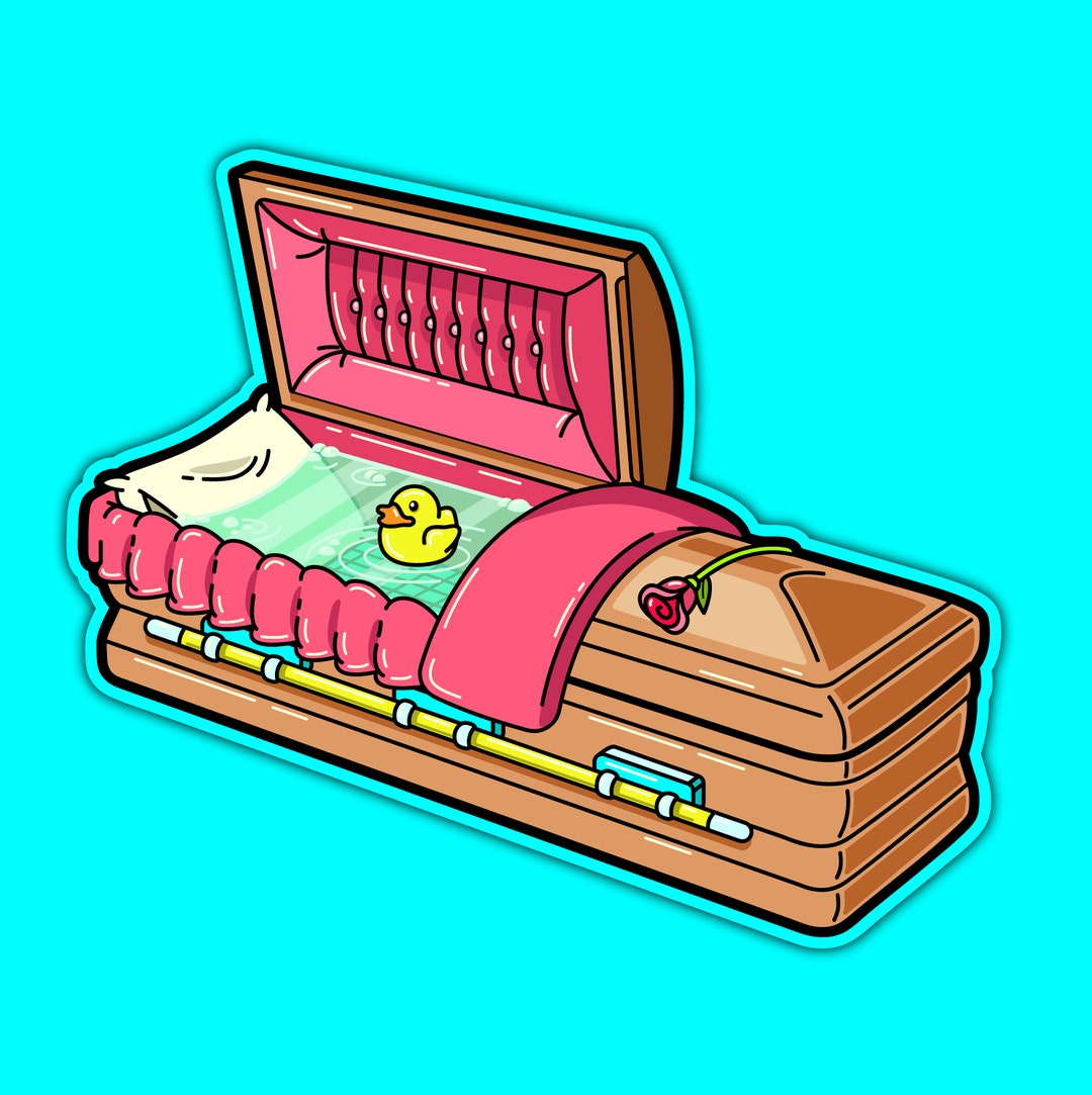 Coffin Tub Vinyl Sticker - Etsy