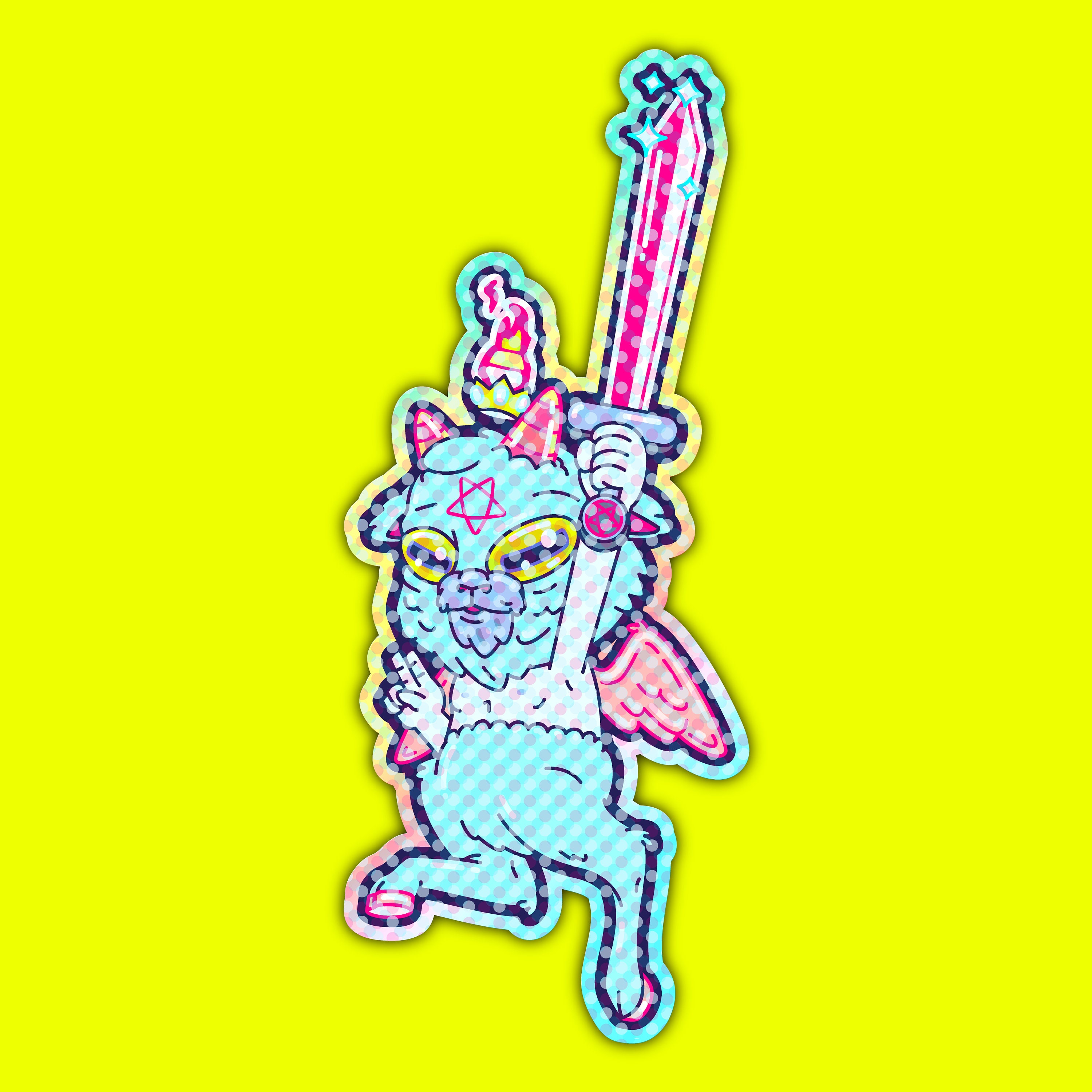Baphomet Vinyl Sticker - Etsy