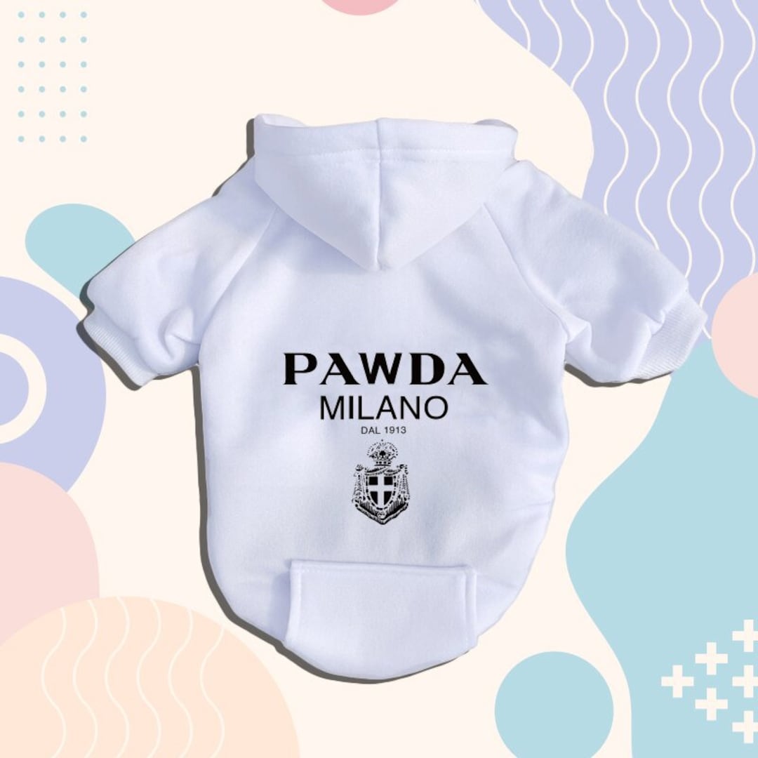 Pawda Dog Hoodie Fashion Dog Clothes Branded Dog Clothes - Etsy