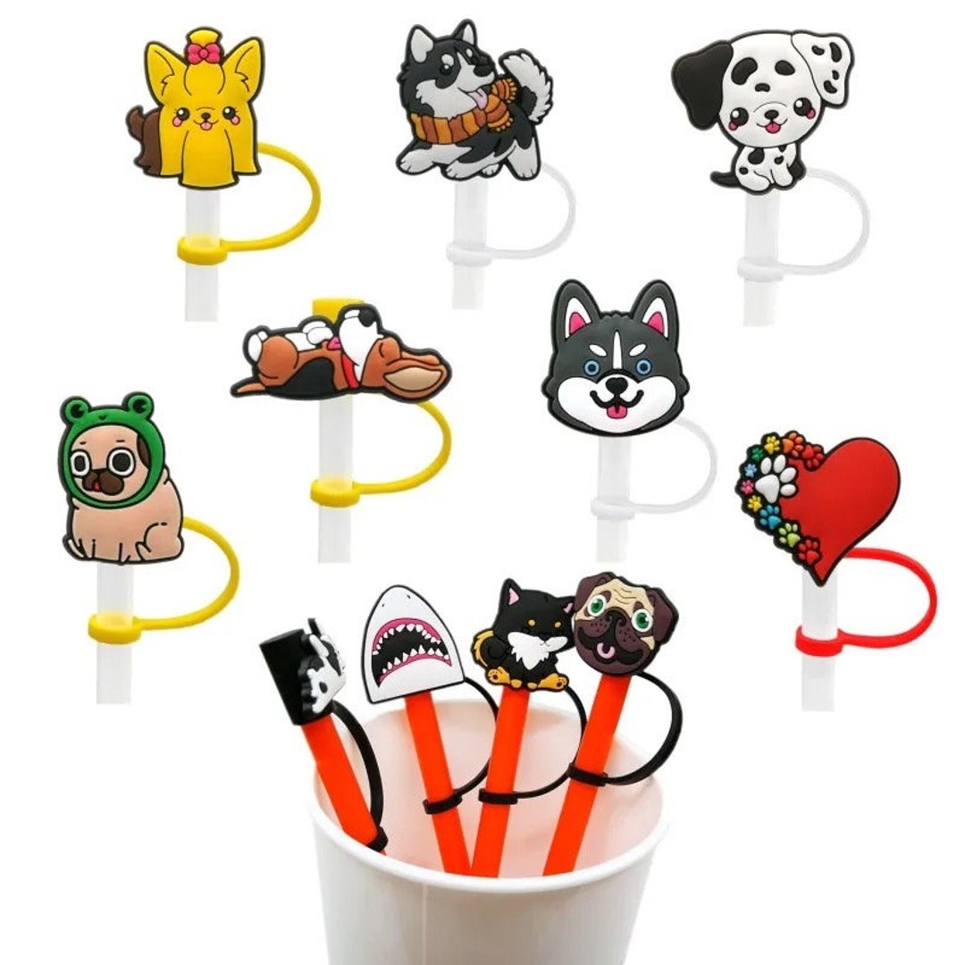 Dog/ Cat Lovers Straw Covers - Etsy