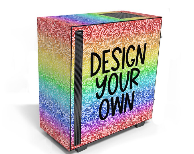 Design Your Own NZXT H510 Elite Flow PC Case Skin Custom Computer Case ...