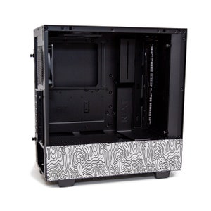 Black Topo NZXT H510 PC Case Skin Custom Computer Case Skin Decal ...