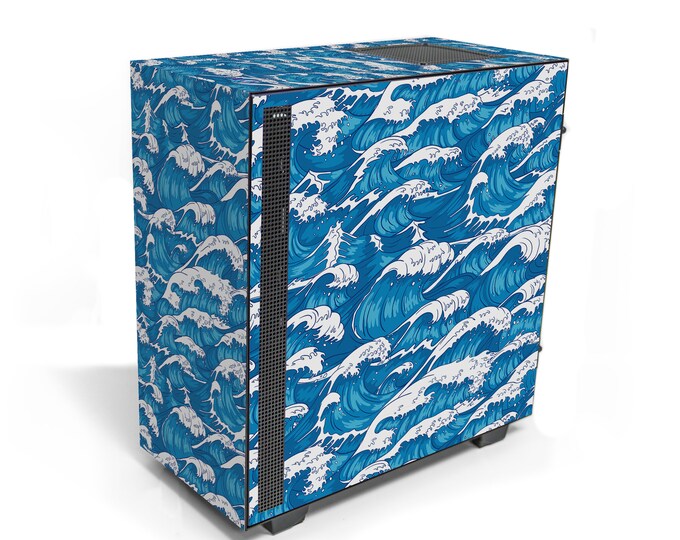 Blue Waves NZXT H510 PC Case Skin Custom Computer Case Skin Decal ...