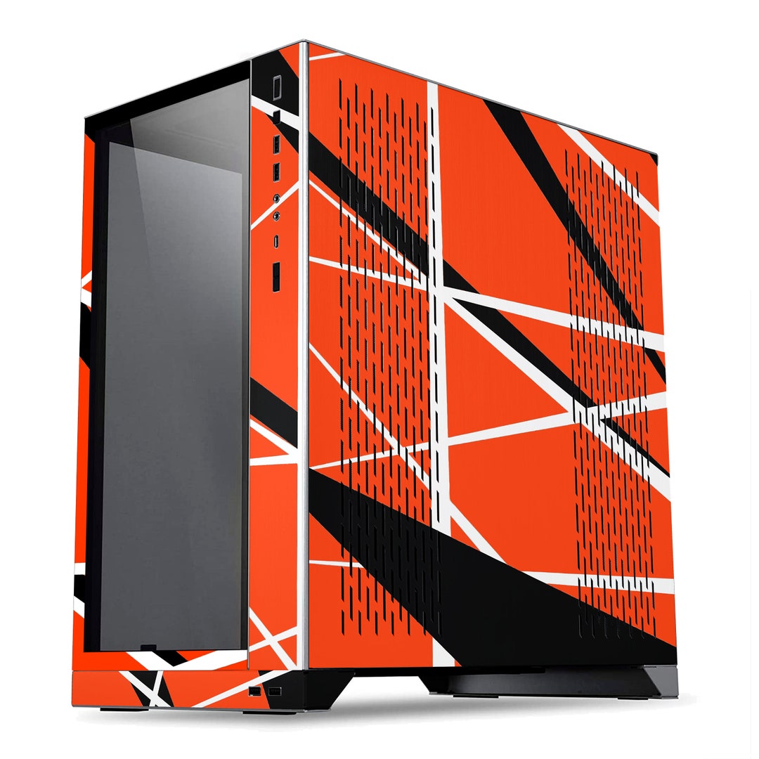 Orange Pattern Lian Li O11D XL PC Case Skin Custom Computer Case Skin ...