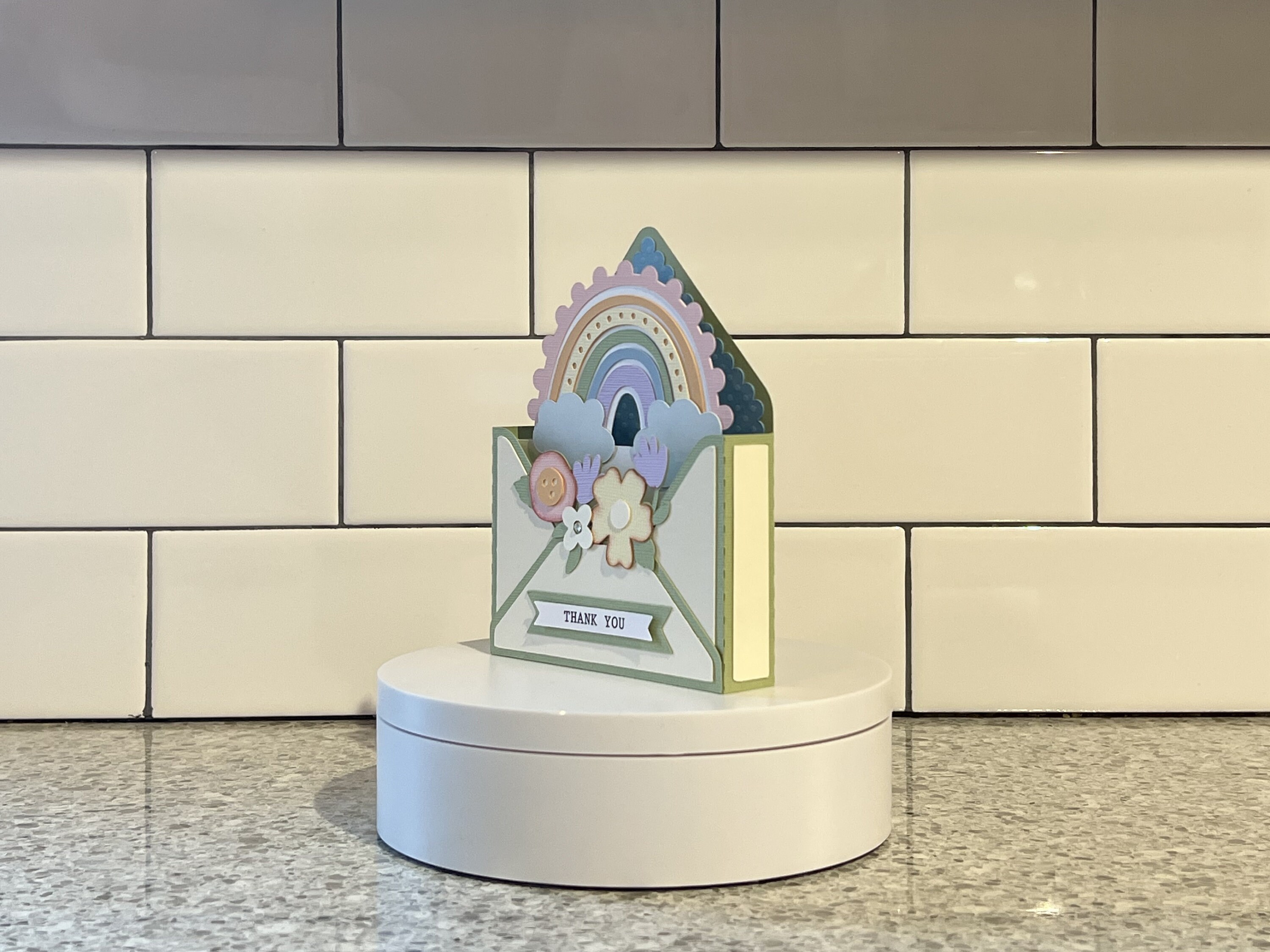 Handmade 3D Envelope Pop up Card Rainbow Pop up Card Happy - Etsy