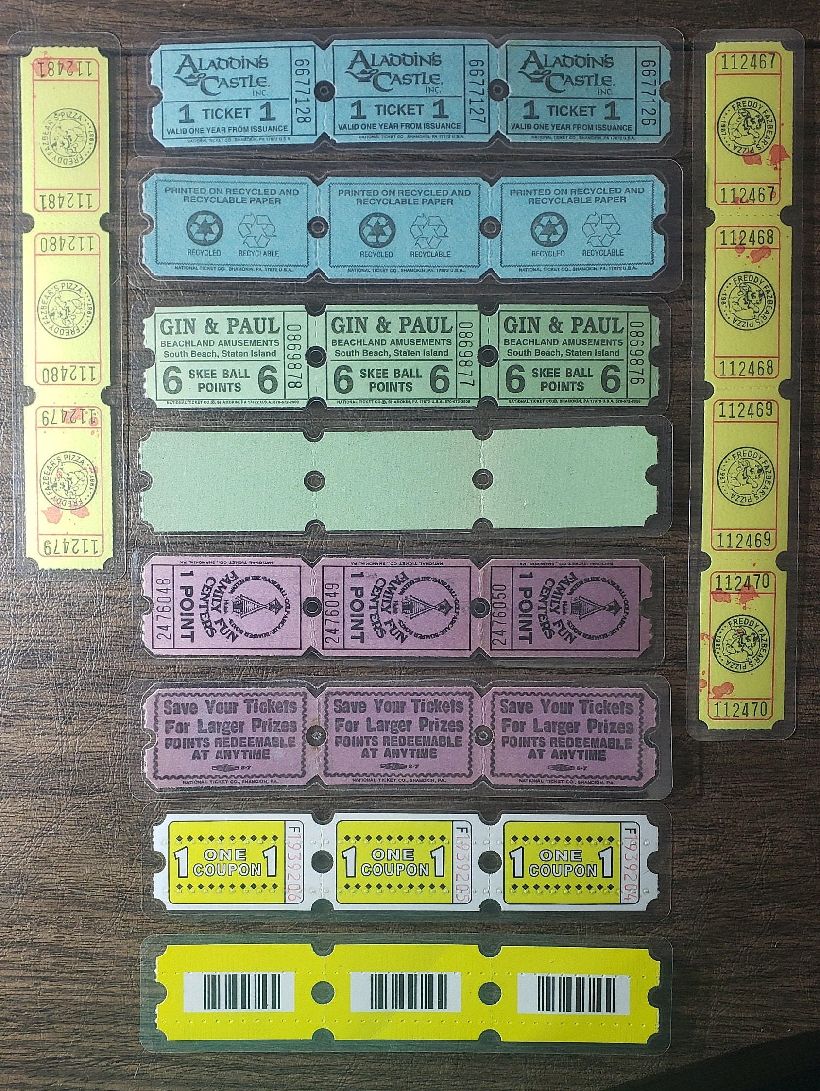 Retro Arcade Bookmarks Made From Vintage Skee-ball & Redemption Game ...