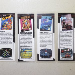 Nintendo NES Bookmarks From Vintage Konami / Ultra Games Advertising ...