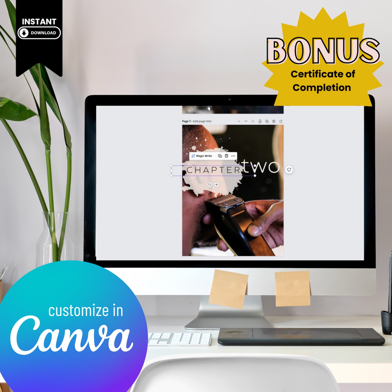 Barber Course Template Barber Instructor Class Material Barbershop ...