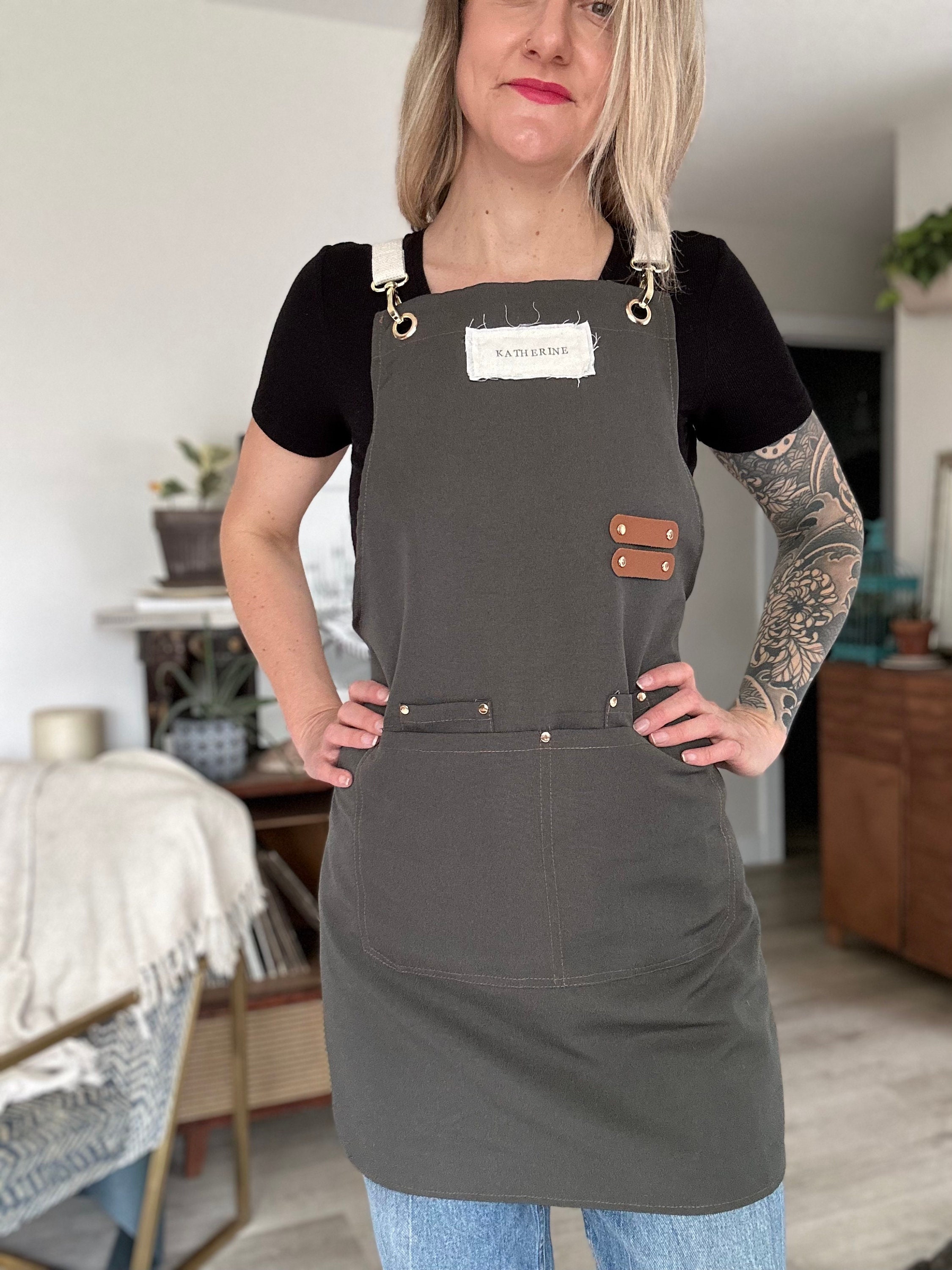 Custom Barber Apron With Pockets Personalized Hairdresser - Etsy Canada