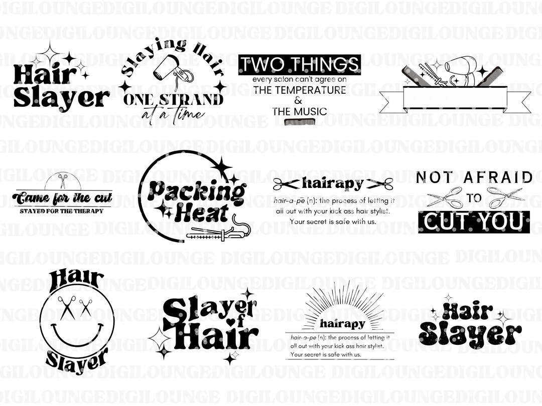 Hairdresser Svg Hair Stylist Svg Design Bundle Hairstylist Svg Bundle ...