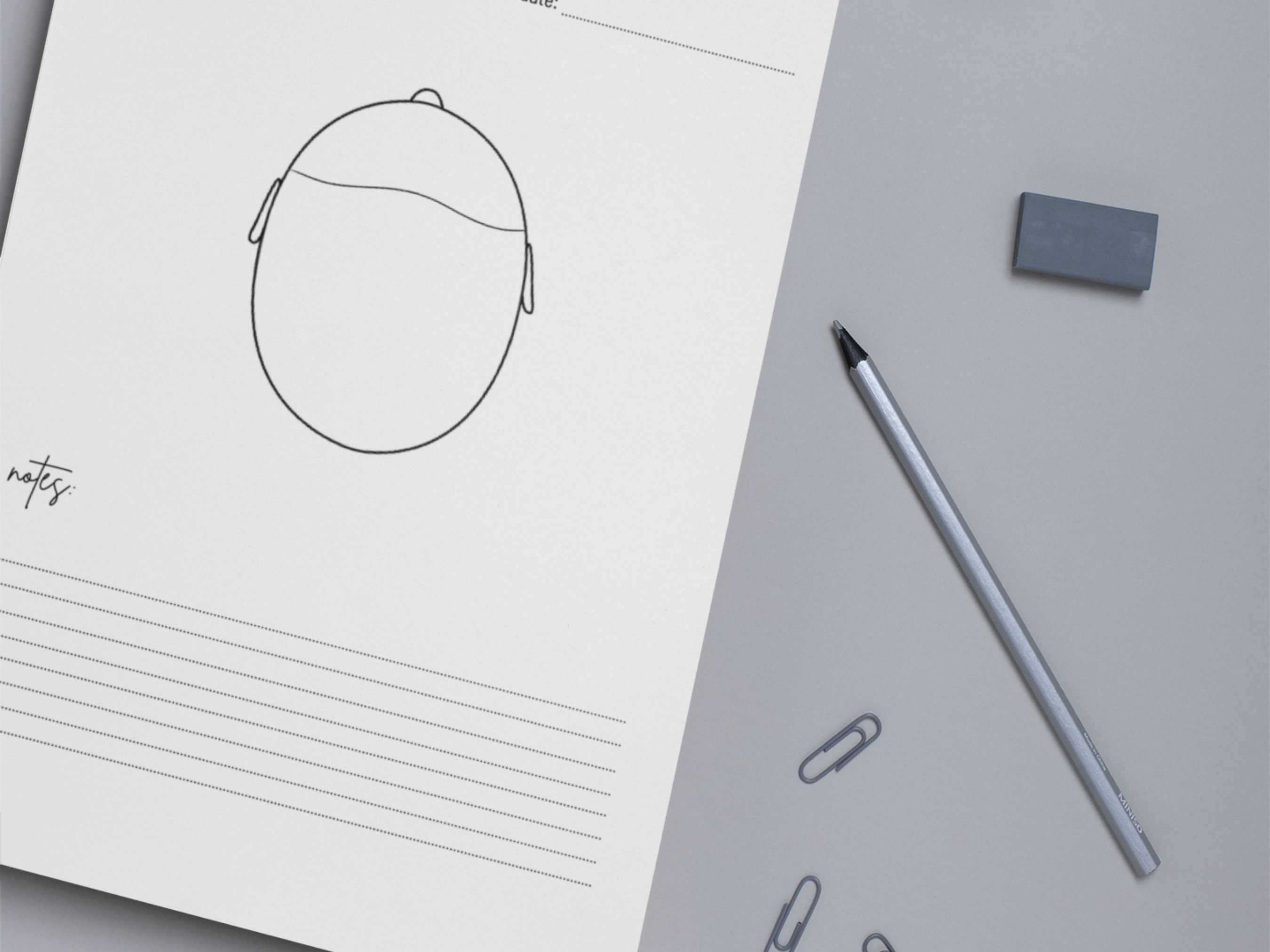 Haircutting Head Sheets Hairstylist Head Sheets Printable - Etsy