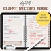 Client Record Book Hair Stylist Digital Planner Hairstylist Client ...