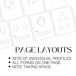 Hairdressing Head Sheets Book for Hair Stylist Head Form Booklet ...