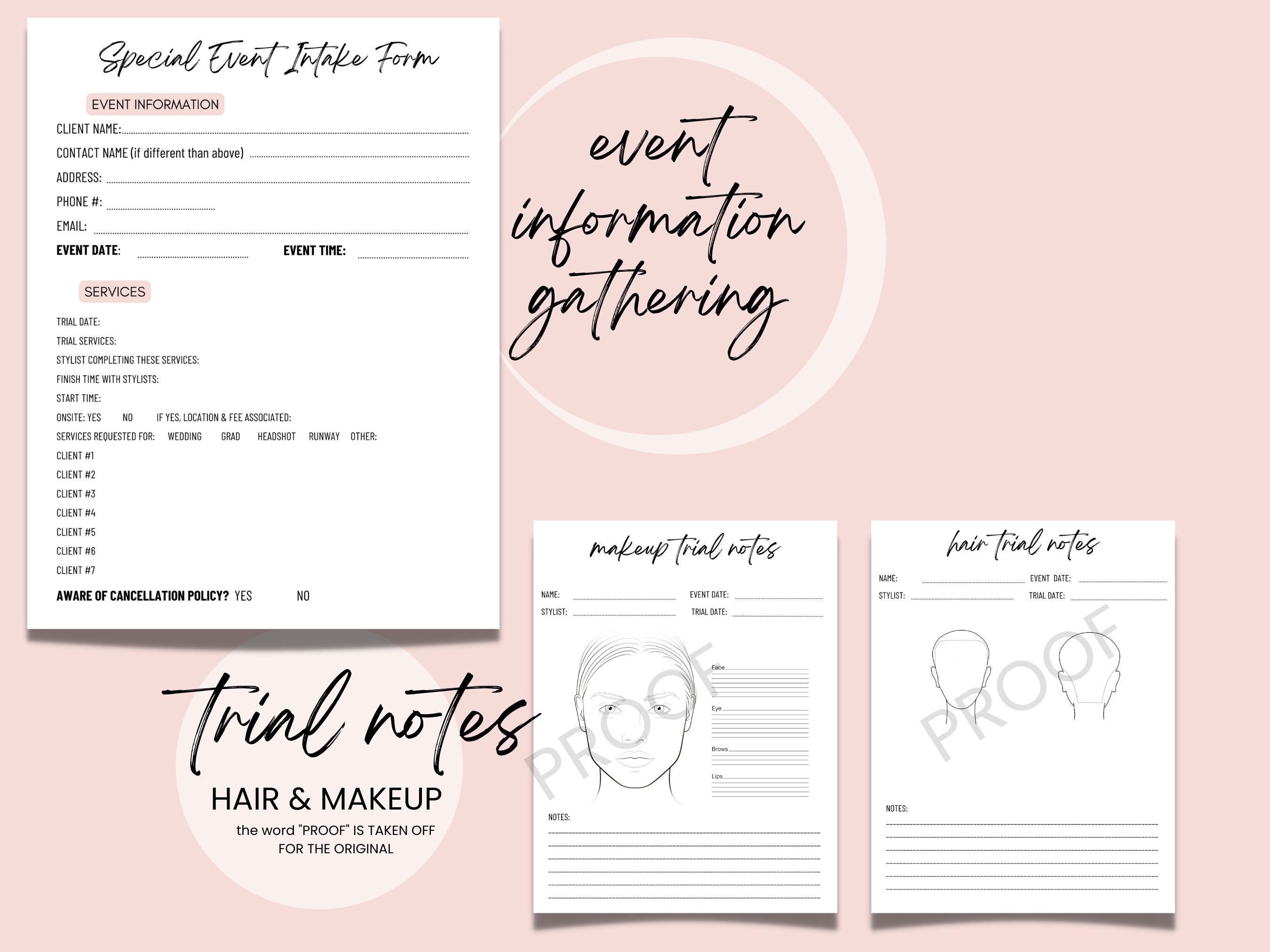 Makeup Contract Bridal MUA Consent Form Makeup Artist Contract - Etsy